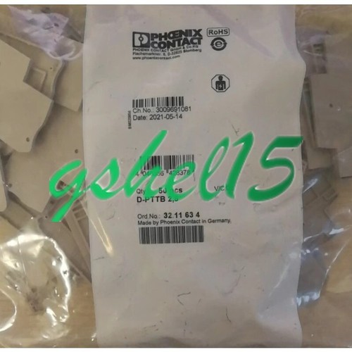 50PCS/Box NEW Phoenix D-PTTB2.5 3211634 Terminal end plate #HJ | eBay