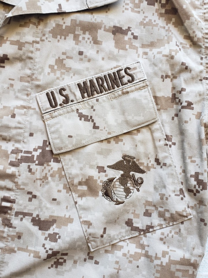 Marine Corps USMC Desert Digital Digi MARPAT Camo Blouse Small Long BDU ...