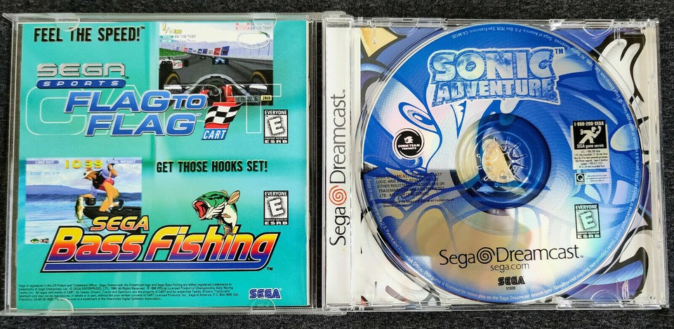 Sonic Adventure (SEGA Dreamcast, 1999) the Hedgehog COMPLETE NEW ...