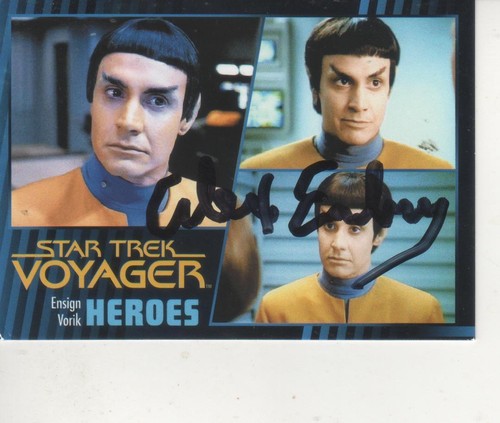 ALEXANDER ENBERG SIGNED 2015 "STAR TREK: VOYAGER HEROES & VILLAINS #37 ...