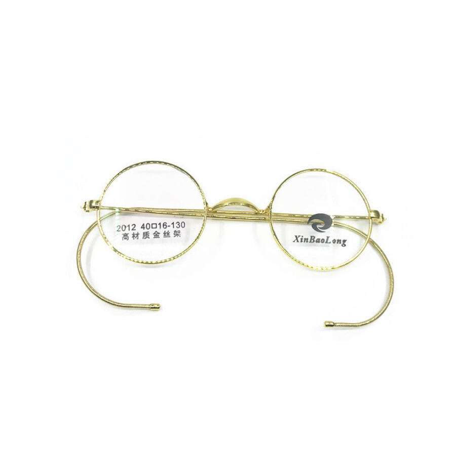 Vintage Antique Round Wire Rimmed Reading Glasses Metal Readers Glasses ...