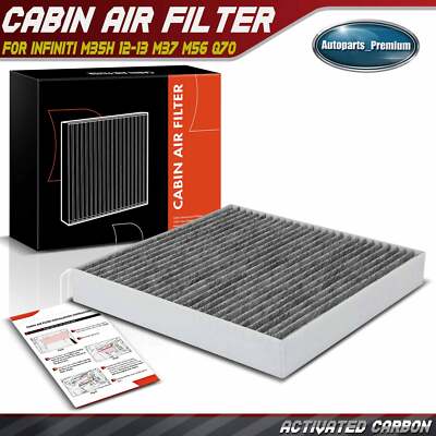 Cabin Air Filter with Activated Carbon for INFINITI M35h M37 M56 Q70 ...