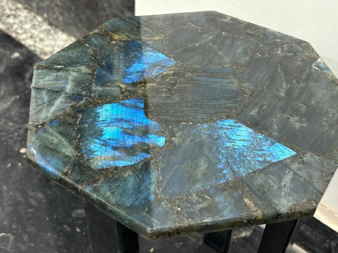 Labradorite Coffee Table, Living Room Labradorite table Top ...