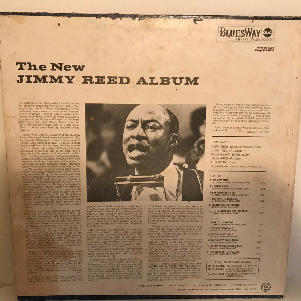 JIMMY REED LP THE NEW JIMMY REED ALBUM | eBay