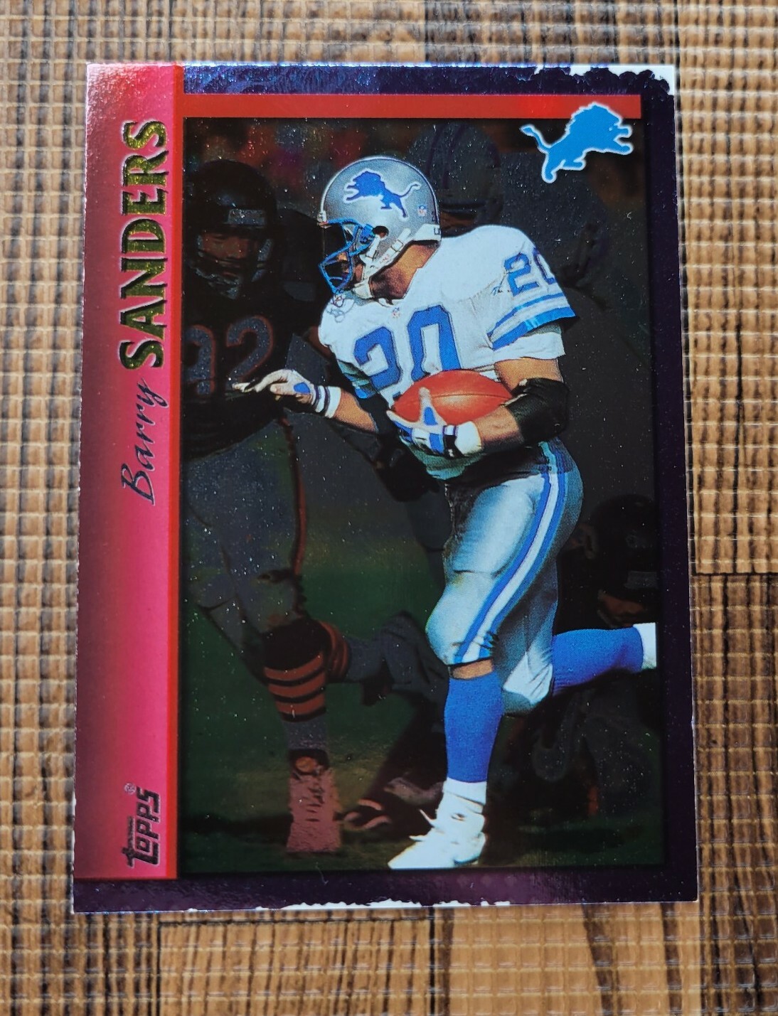 1997 Topps Card Barry Sanders Detroit Lions #2 Holographic | eBay