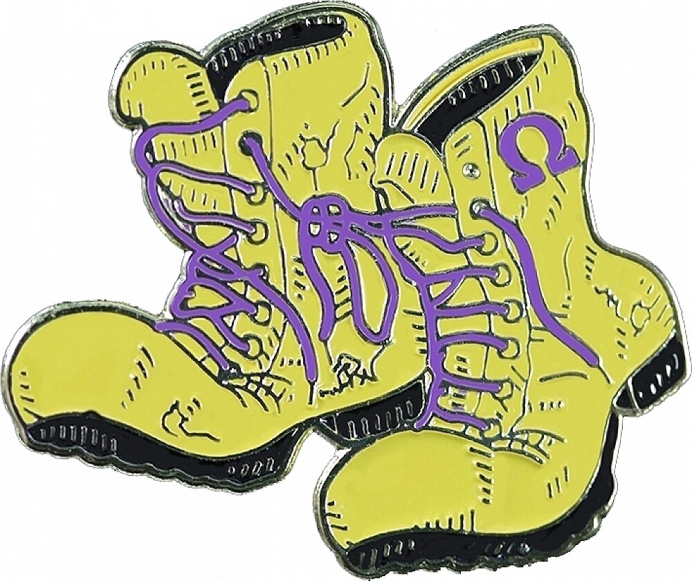Omega Psi Phi Gold Boots Mens Omega Gold Purple Q Psi Phi Army Boots
