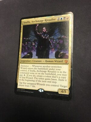 OVERSIZED Foil Inalla, Archmage Ritualist MTG Commander 2017 Magic The ...