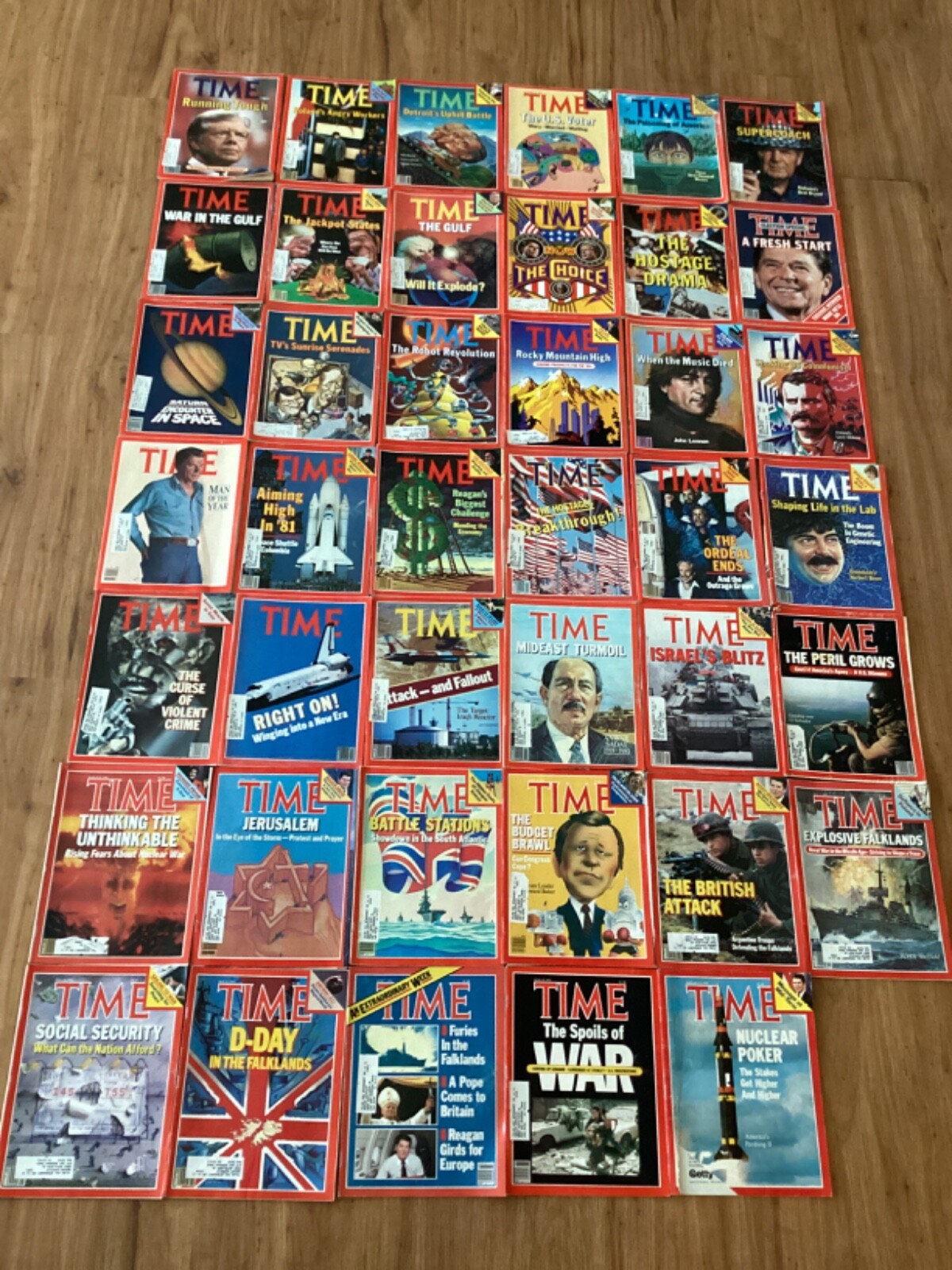 Large Lot of 41 Vintage Time Magazines, 1980-82 | eBay
