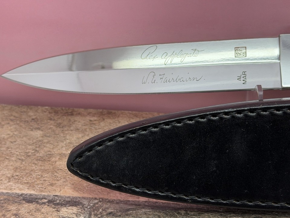 Al Mar 4002 Knives-W Applegate/Fairbairn, Wood handle-sheath- 11 1/4 ...
