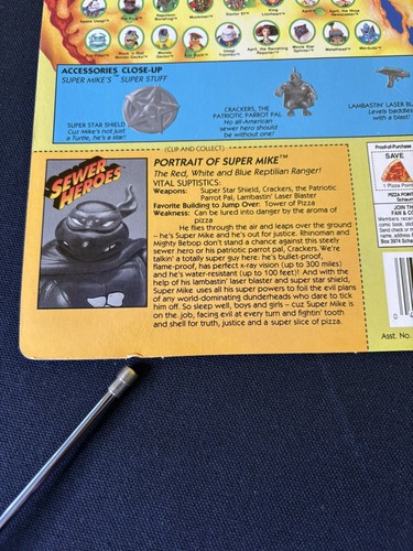 VTG 1994 teenage Mutant Ninja Turtle Portrait of Super Mike COMPLETE | eBay