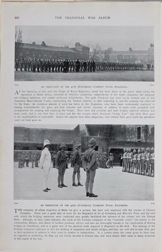 1900 BOER WAR PRINT INSPECTION 42nd & 47th FORTRESS COMPANY ROYAL ...