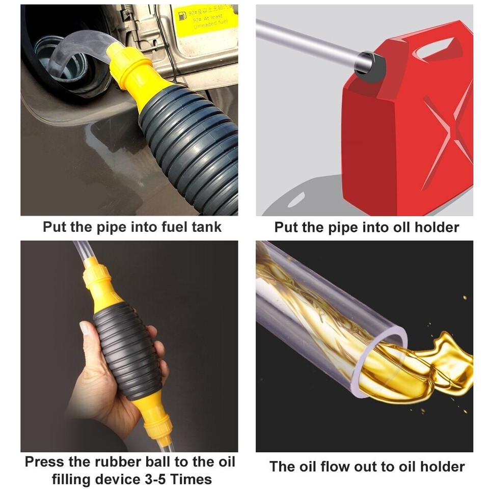 Fuel Pump Car Aquarium Oil Fuel Diesel Petrol Drain Auto | eBay