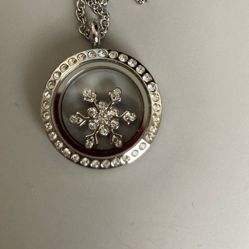 MiaLisa Locket Necklace with Snowflake Charm NWT | eBay