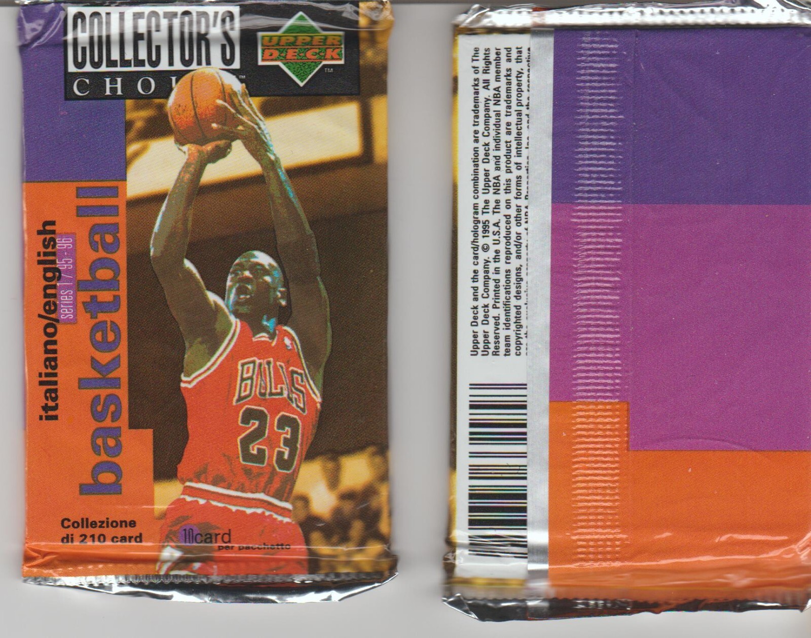 1995-96 Collectors Choice Italiano/English Series 1 Possible Jordan ...