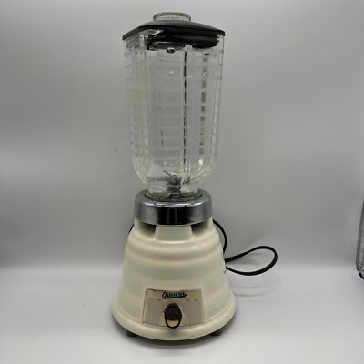 Vintage Osterizer Deluxe White Beehive Blender Model 448 Tested/Works ...