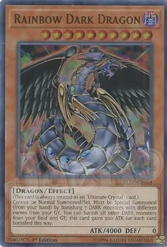 Yugioh - Rainbow Dark Dragon - 1st Edition Ultra Rare NM - Free ...