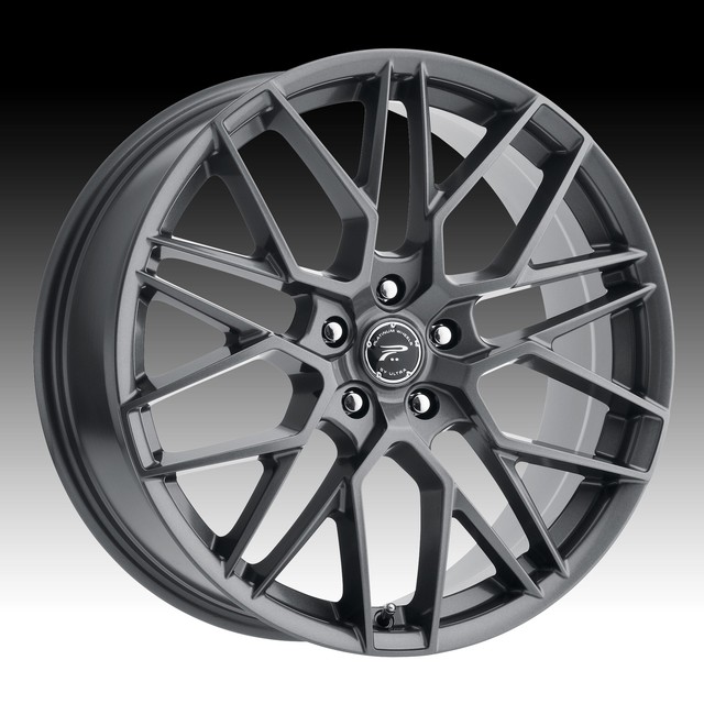 Platinum 459 Retribution 8.5x20 Gloss Gun Metal with Clear-Coat Rim for ...