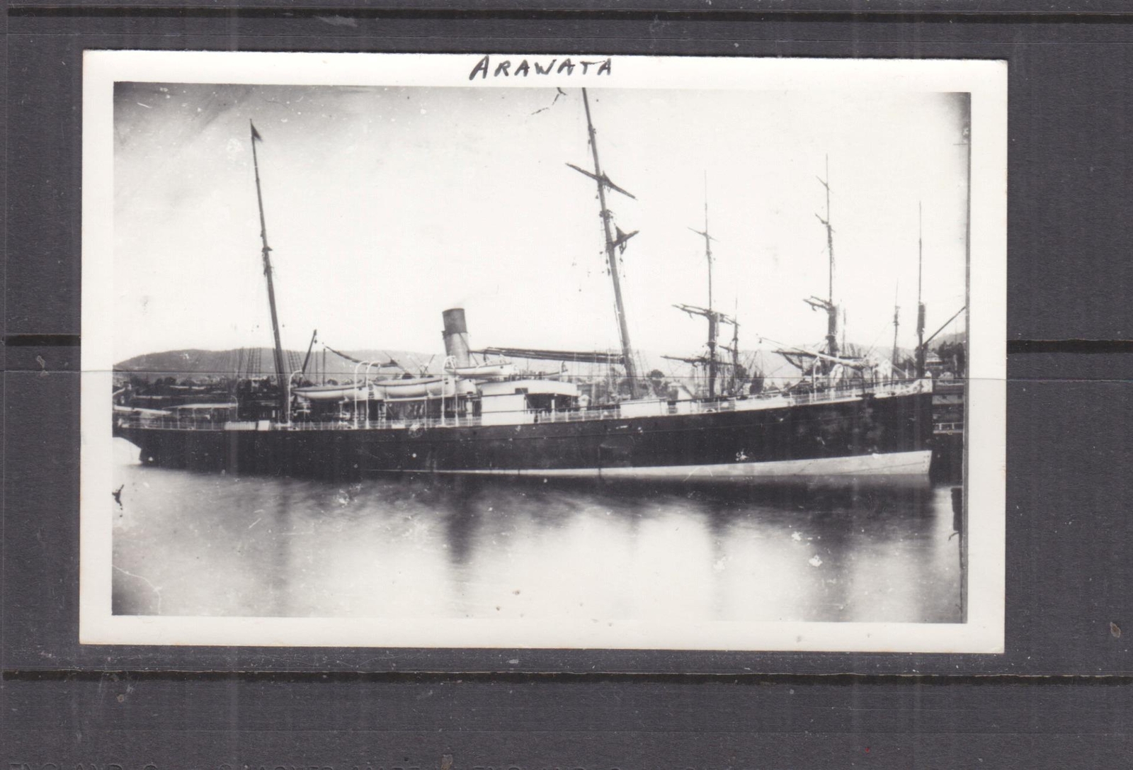 UNION STEAMSHIP LINE NEW ZEALAND, " MV ARAWATA " 1875 reprint ppc. | eBay