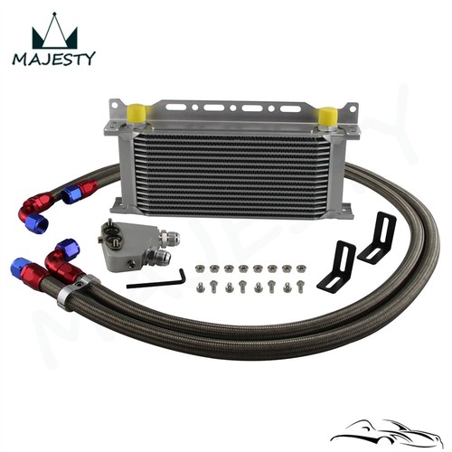 16 Row Engine Oil Cooler Kit For LS1 LS2 LS3 LS6 LS7 4.8L 6.0L 6.2L GM ...