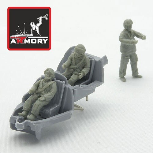 Armory Models AR F7205 Scale model kit 1/72 Soviet helicopter crew ...