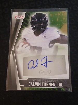2022 SAGE HIT Autograph A-CTJ Calvin Turner JR. | eBay