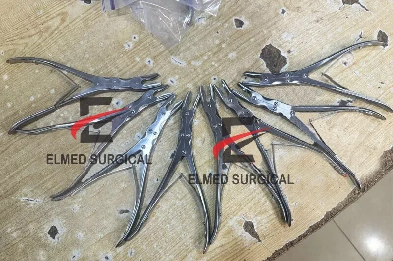 V.Muller NL630, NL631, NL632 Leksell Ronguer Forceps 3mm,6mm,8mm 9 pcs ...