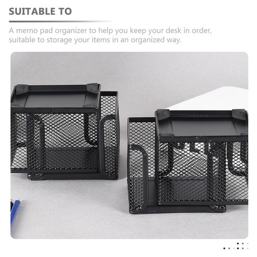 2 Pcs Note Holder Desk Notepad Container for Office Holders Memo Pads ...
