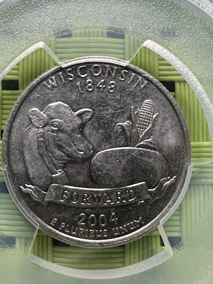 2004 D Wisconsin Low Leaf Error Quarter, Uncirculated, Type 25c Coin | eBay