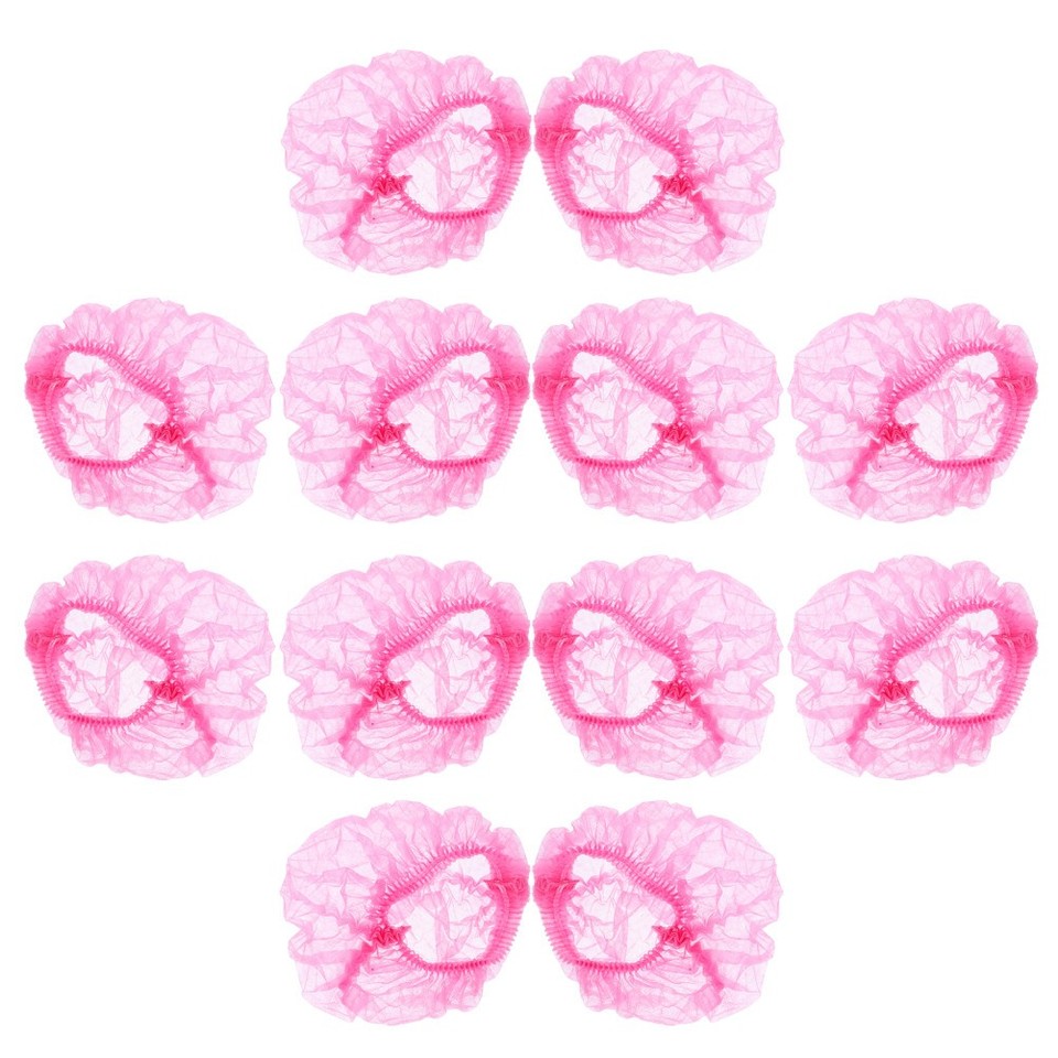 100pcs Disposable Hairnets Non-woven Mesh Caps Versatile Disposable ...