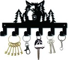CREATCABIN Metal Key Holder Black Anima Key Hooks Wall Mount Hanger ...