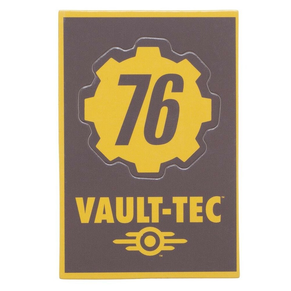 Fallout 76 Detachable Neck Lanyard ID Badge Holder Keychain Brown Vault ...