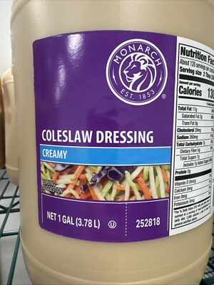 1 Gallon Coleslaw Dressing Monarch Brand | eBay