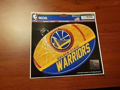 Golden State Warriors Sticker 3"x4" Logo Basketball Hoop Reusable NBA ...
