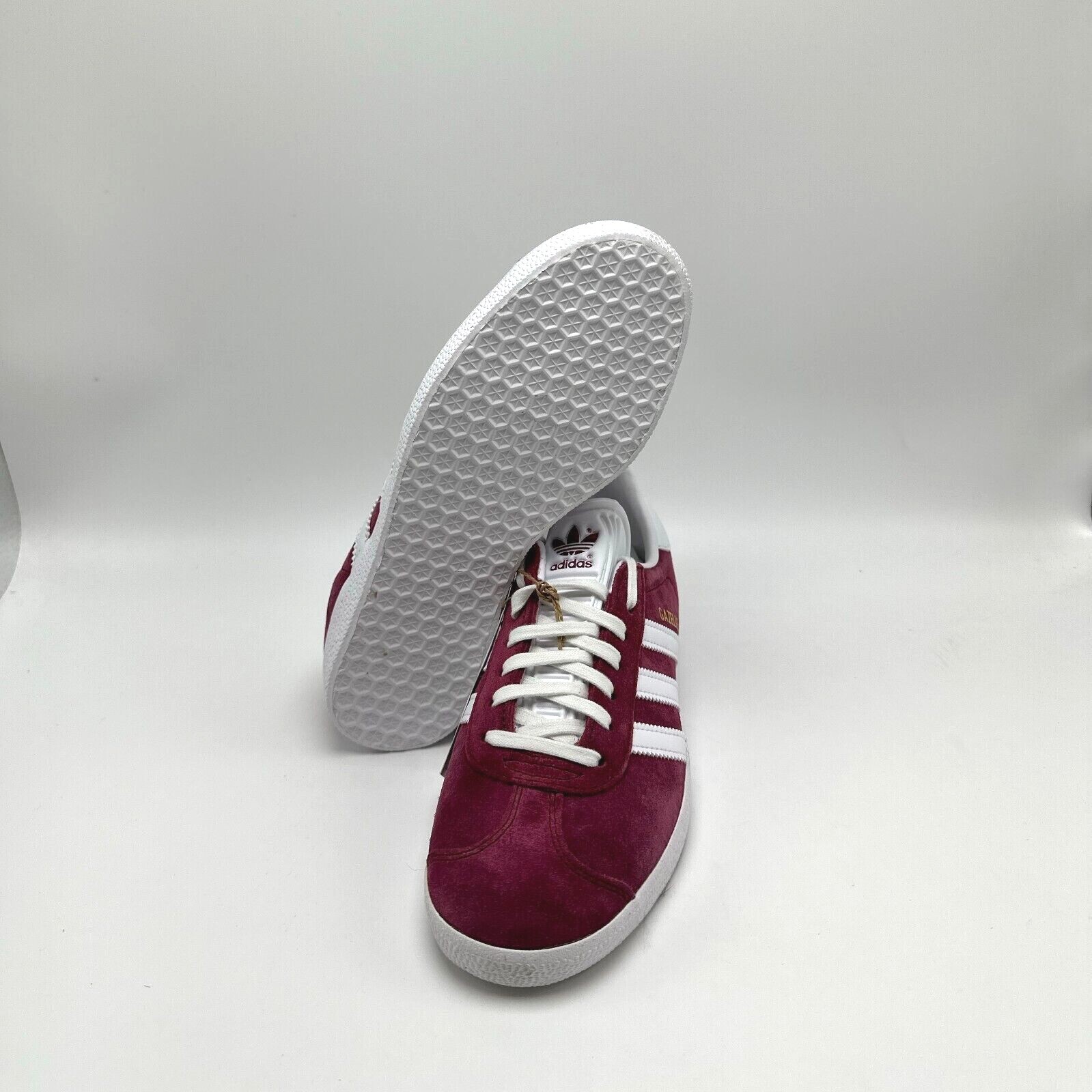 ADIDAS Gazelle Collegiate Burgundy White B41645 Men's shoes sz 4.5-13 ...