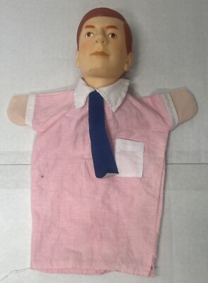 Vintage Learning Resources Caucasian Dad In Pink Shirt Hand Puppet | eBay