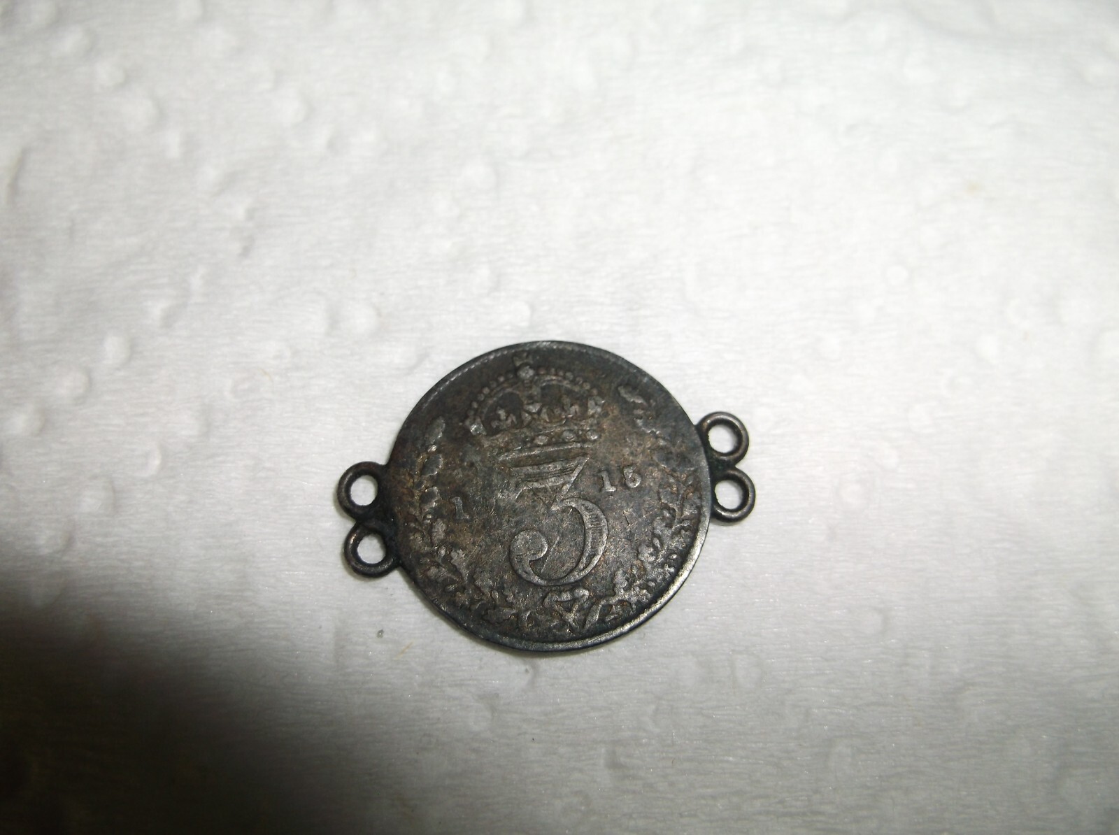 1915 Great Britain 3 Pence Silver Foreign Coin Pendant Altered Coin | eBay