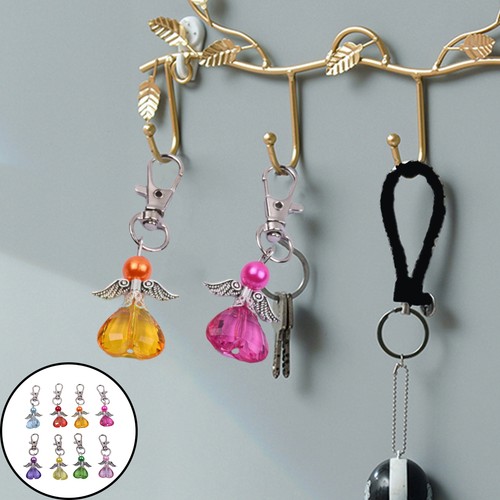 Key Ring Pendant Diy Keychain Decoration Set of 5 Angle Wing ...