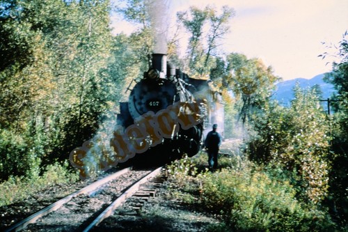 Vtg 1981 Train Slide 497 Rio Grande Steam Engine X4K027 | eBay