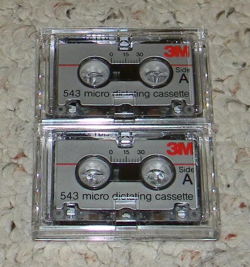 3M 543 - Microcassette Tape: 2 Pack - 60 Minute Microcassettes | eBay