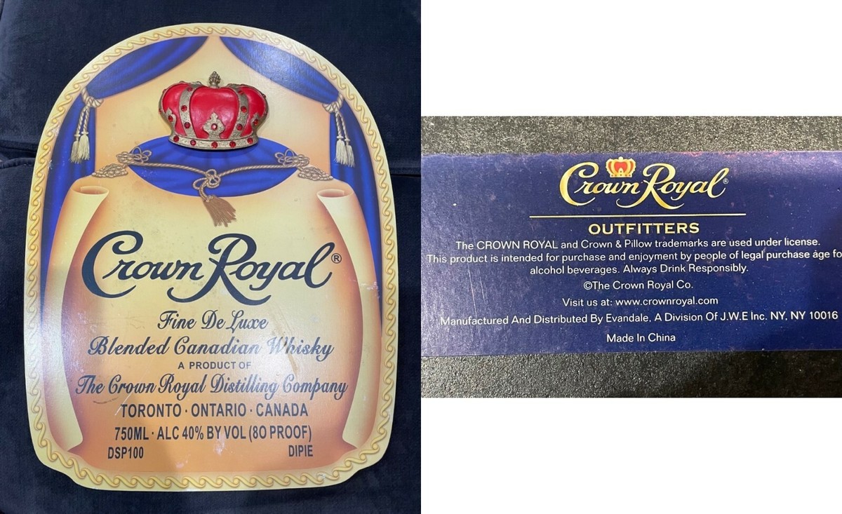 Crown Alcohol Logo Crown Royal Black Blended Canadian Whisky 1L