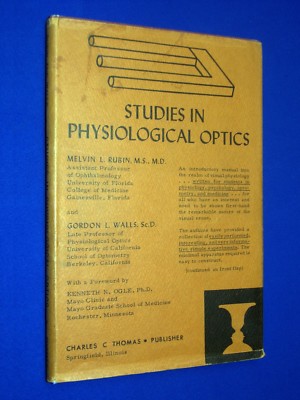 Studies in Physiological Optics 1st Ed HCDJ Hardcover Rubin Visual ...