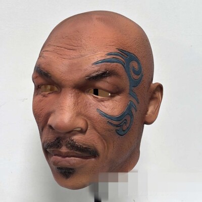 Masquerade Halloween Latex Mike Tyson Head Mask Carnival Party Cosplay ...