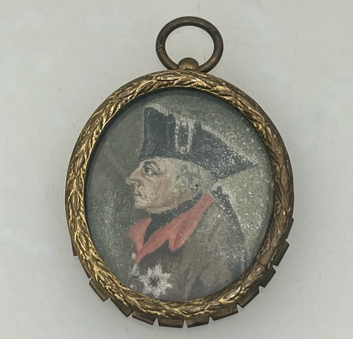 Georgian Military Officer Antique Miniature Portrait Pendant - 93081 | eBay