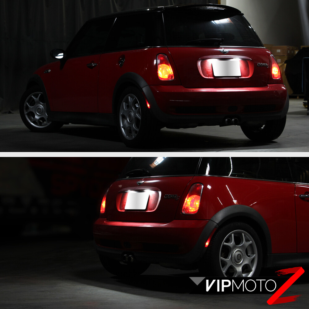 [COOL WHITE] SMD LED License Plate Lights Lamps Housing Mini Cooper R50 ...