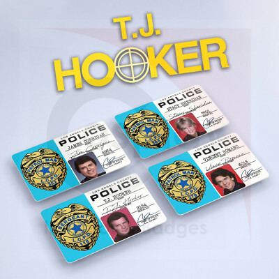 T.J. Hooker TV Show | LA County Police ID Badge Set | William Shatner ...