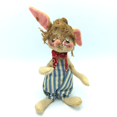 Vintage Annalee 1965 Country Boy Bunny 7" Rabbit Doll Easter Spring ...