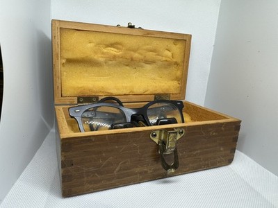 Designs for Vision Surgical Telescopes Loupes Glasses w/ Wood Case Vtg ...