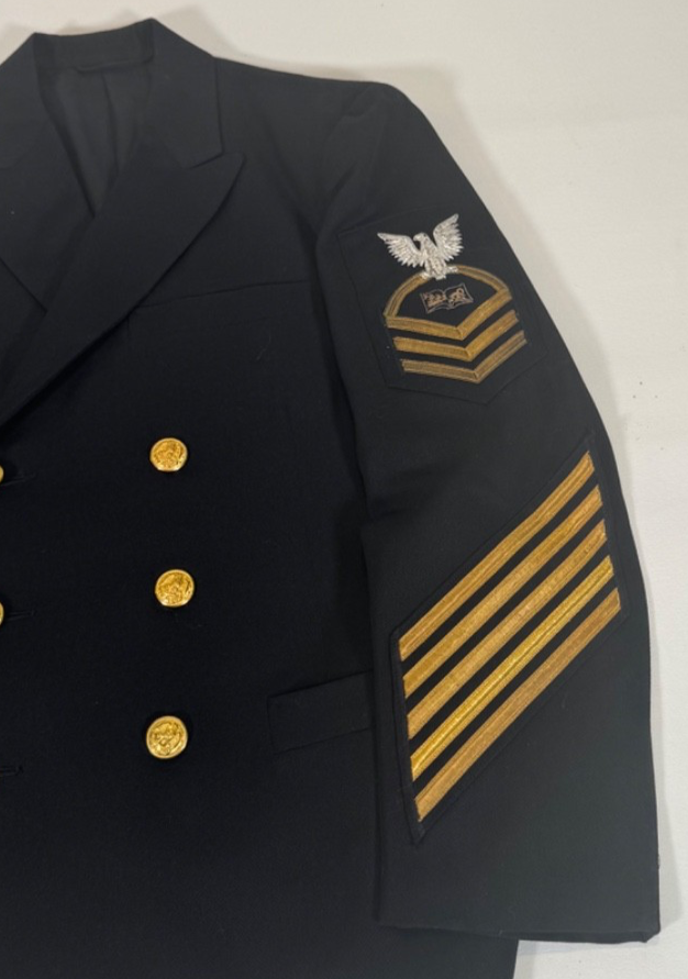 USN US Navy Chief E7 CPO Service Dress Blue Uniform Coat Jacket 37 ...