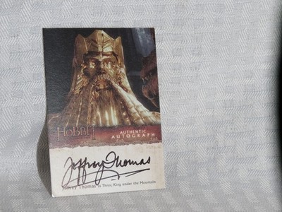 The Hobbit Desolation of Smaug auto card JT of Jeffrey Thomas as Thror Autograph | eBay