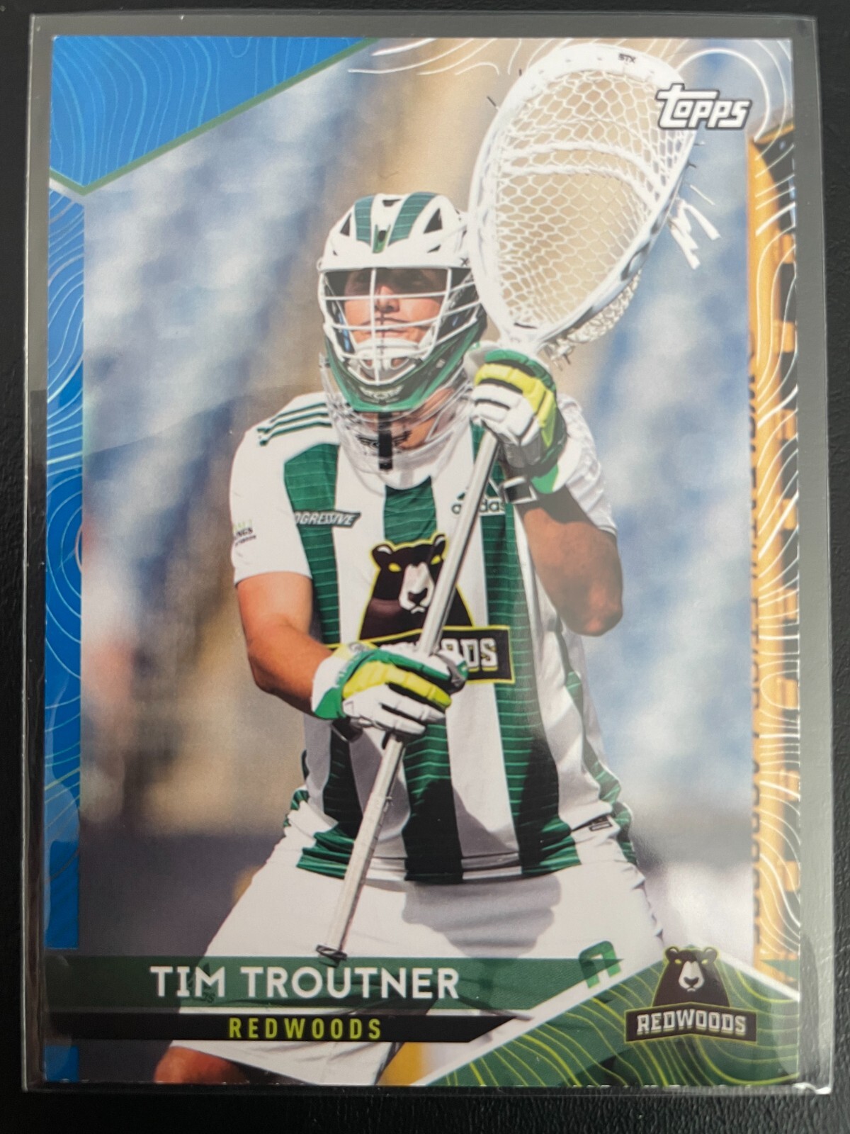 2022 Topps Premier Lacrosse League - Blue #30 Tim Troutner /99 (RC) for ...
